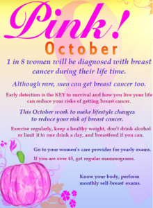 October is Breast Cancer Awareness Month
