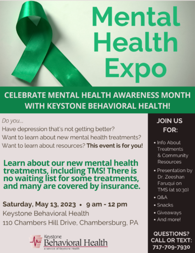 Mental Health Expo- May 13th!